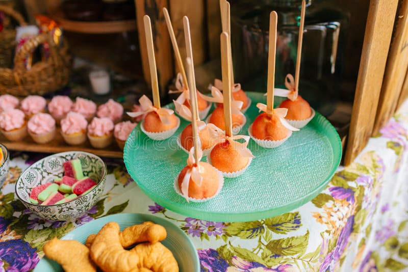 Assorted Sweets in a Cocktail Party Stock Image - Image of space ...