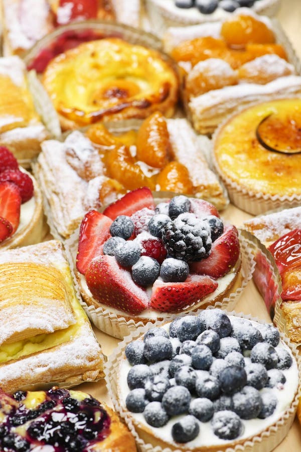 Assorted Tarts and Pastries Stock Image - Image of danish, homemade ...