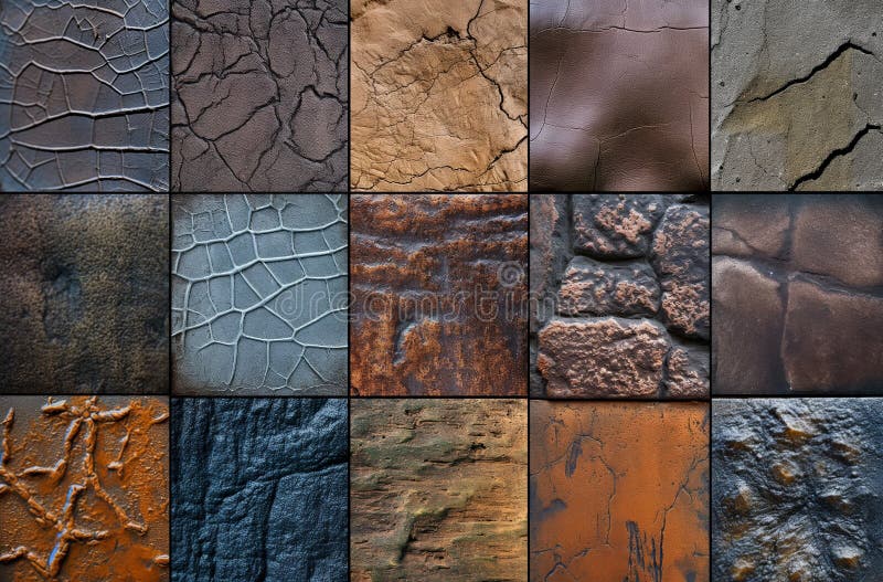 Assorted Textured Material Panels Stock Image - Image of texture, panel ...