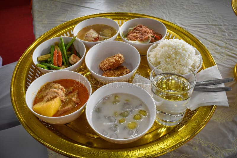 Assorted Thai Food on the Table Stock Photo - Image of asian, view ...