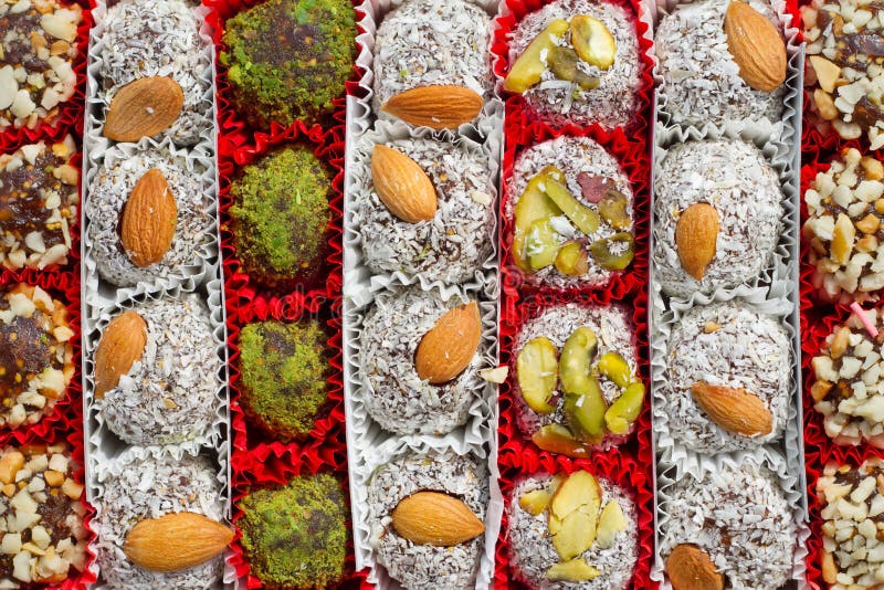 Assorted Turkish Delight Bars Stock Image - Image of exotic, egyptian ...