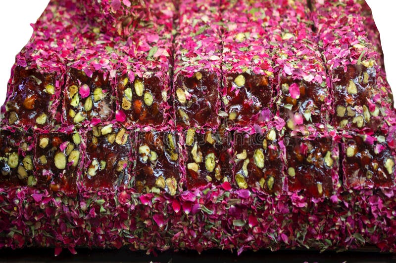 Assorted Turkish Delights Rahat Lokum Stock Image - Image of isolated ...