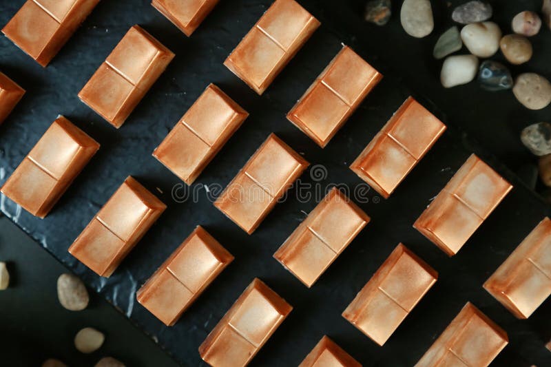 Assorted Types of Chocolate on a Table Stock Photo - Image of table ...