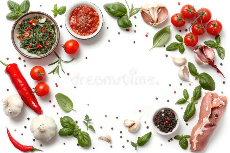 Assorted Types of Food Displayed on a White Table, Suitable for Various ...