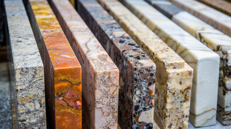 Assorted Types of Marble Stone Samples Stock Image - Image of ...