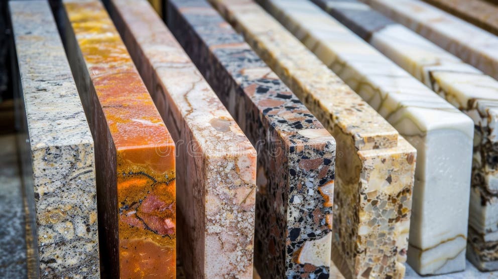 Assorted Types of Marble Stone Samples Stock Image - Image of ...