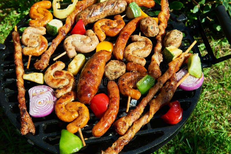 Assorted Types of Meat and Vegetables Stock Photo - Image of cook ...