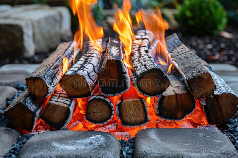 Split Red Oak Logs in a Firewood Pile Stock Photo - Image of winter ...