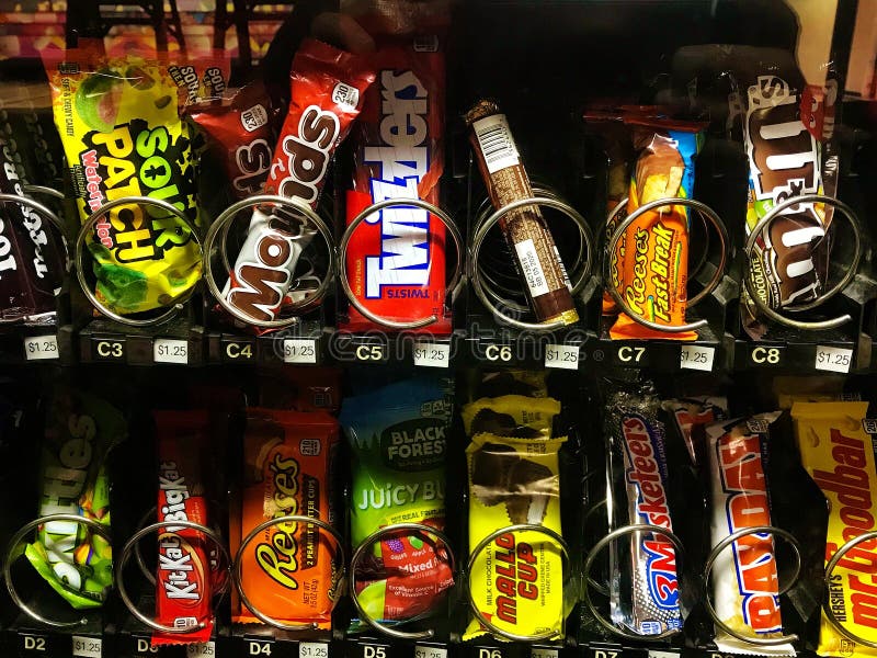 Snacks and Candy Aisle Display Inside of a Closing Blockbuster Video ...