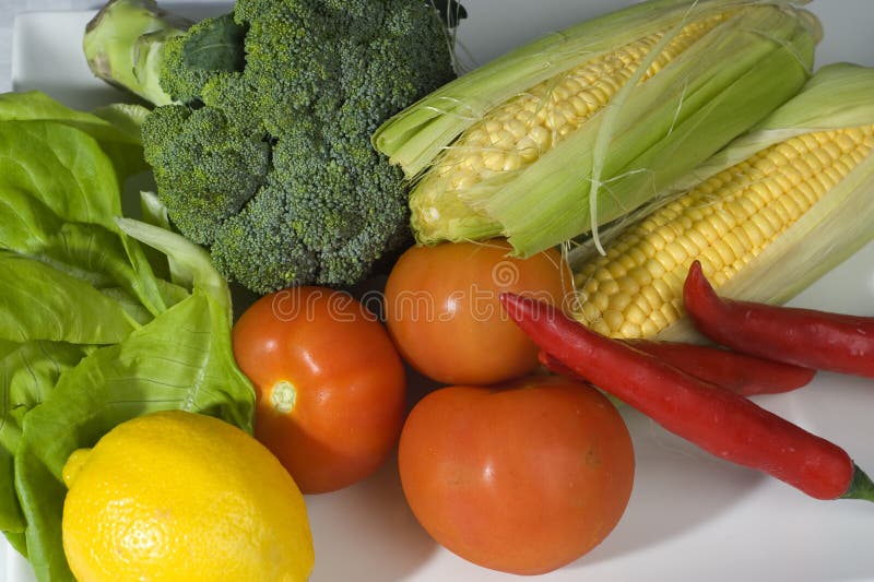 Assorted Vegetables stock photo. Image of corn, lemon - 10500030