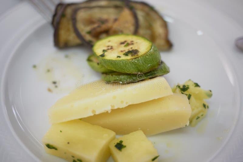 Assorted vegetarian plate stock image. Image of eggplants - 120232877