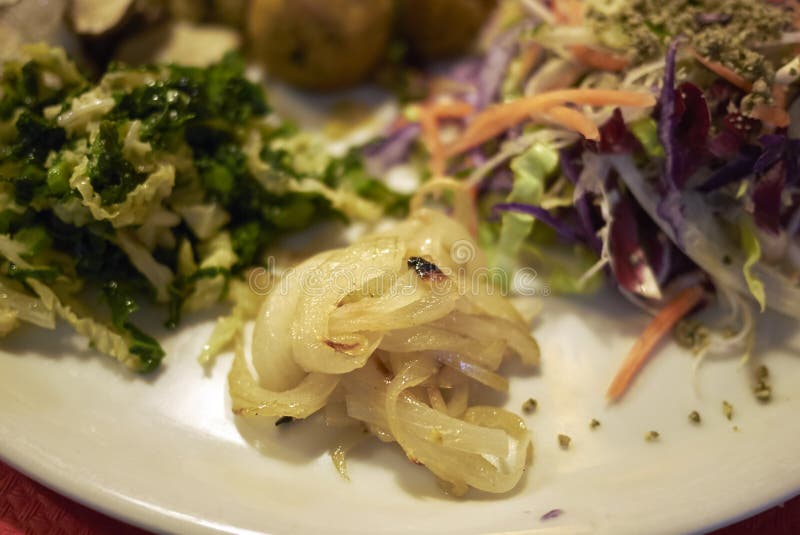 Assorted vegetarian plate stock image. Image of food - 111665777