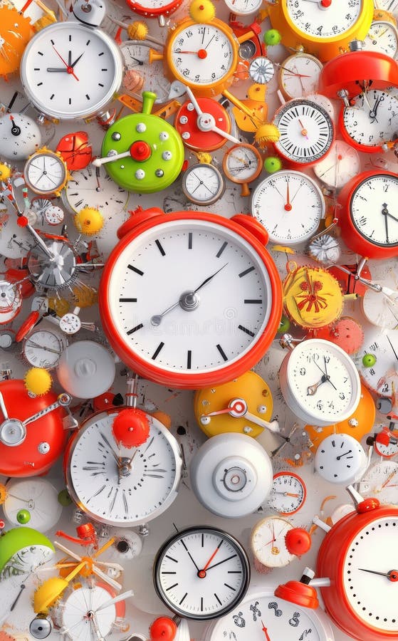 wallpaper with multiple clocks