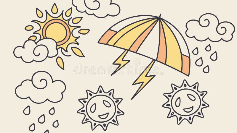 Assorted Weather Forecast Icons, Climate Conditions Symbol Set, Vector ...