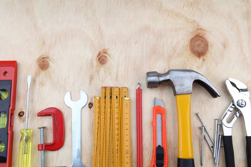 Assorted work tools stock photo. Image of items, industrial - 234182378