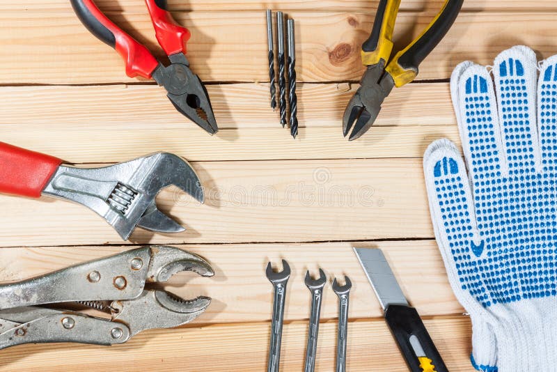 Assorted work tools stock image. Image of industry, equipment - 51521597