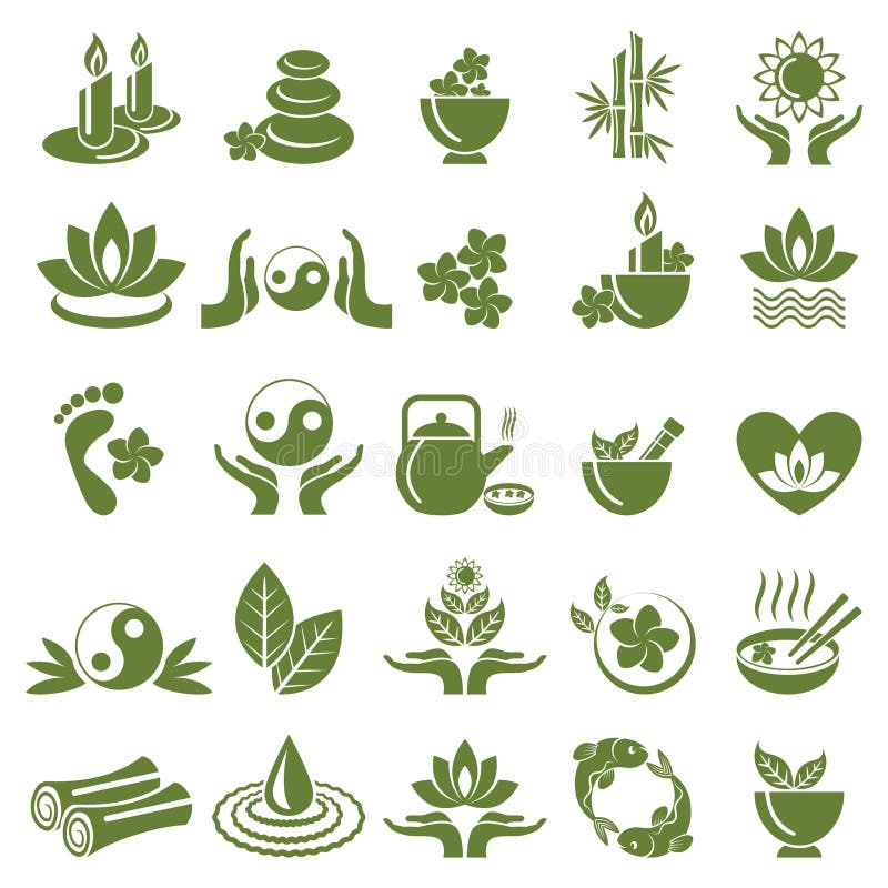 Assorted Zen Set. Vector Illustration Decorative Design Stock Vector ...