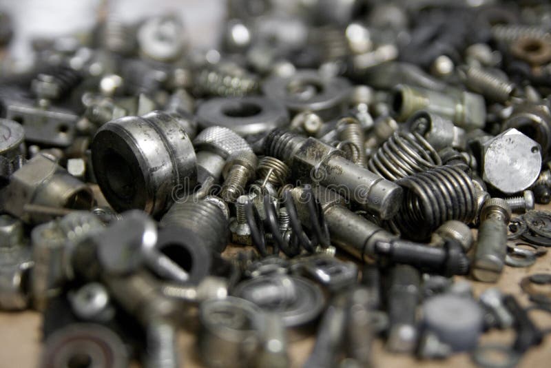 Assorter steel stuff stock image. Image of metallic, rust - 85407959