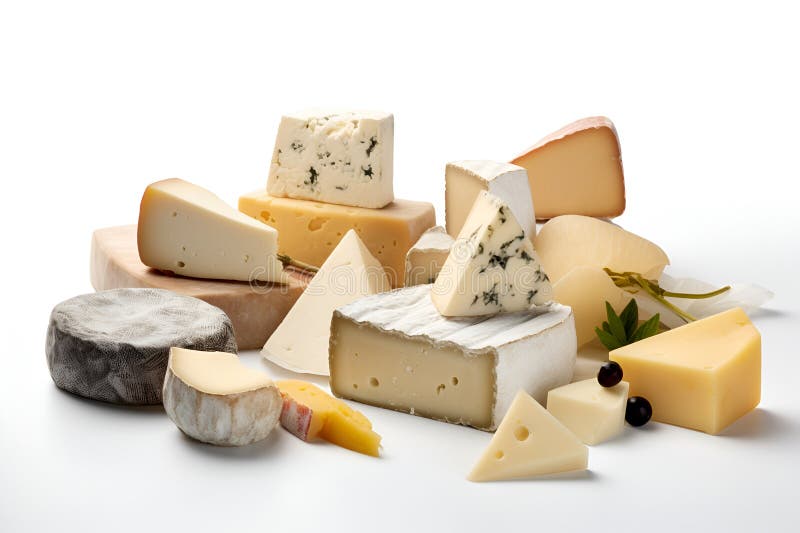 Assortiment De Fromages. Différents Types De Fromage Illustration Stock ...