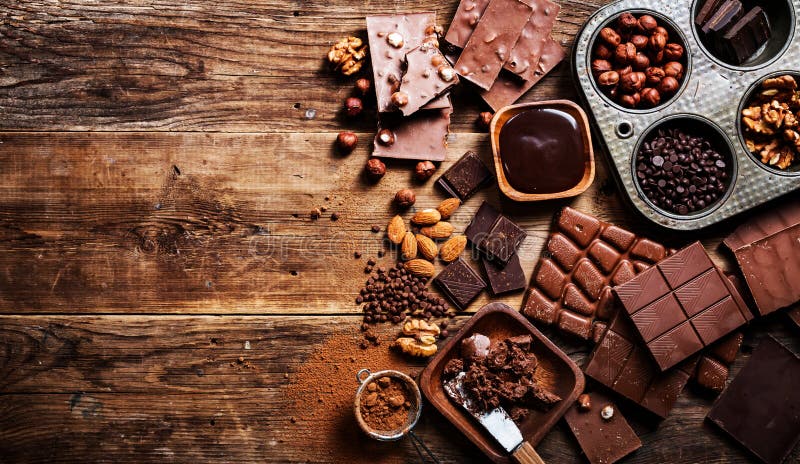 Assortiment Des Types De Chocolat Photo stock - Image du penchant, anis ...
