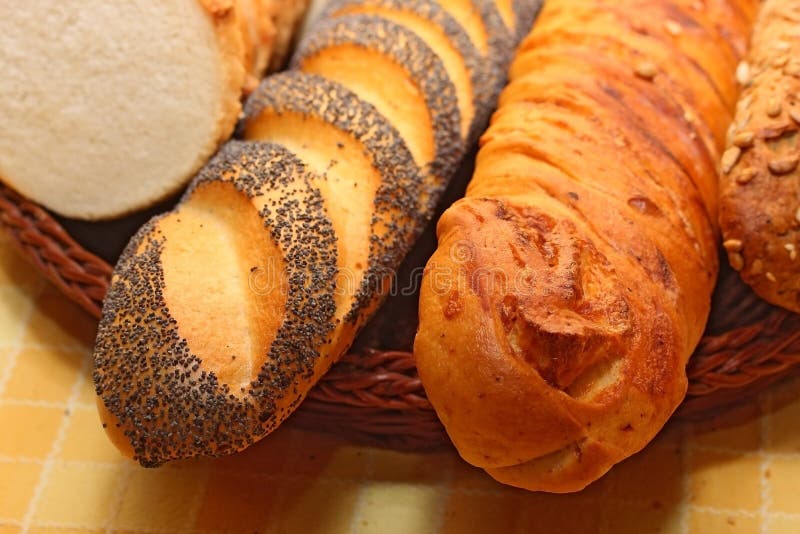 Assortiment Van Gebakken Brood Stock Foto - Image of diner, hongerig ...