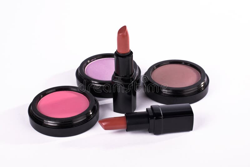 Detail Van Een Assortiment Make-up Stock Foto - Image of oogschaduw ...