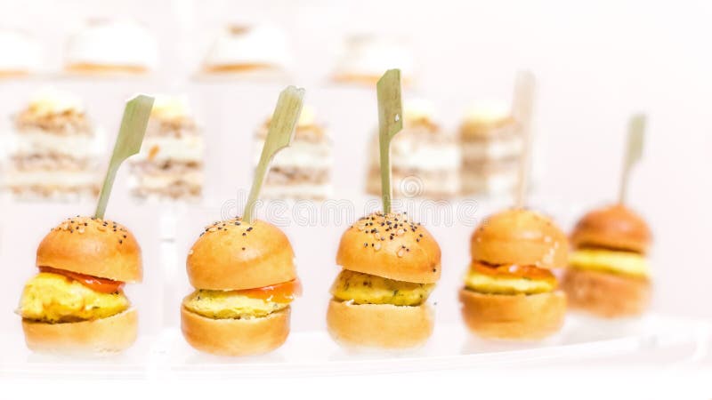 Assortment Appetizers and Finger Food Stock Photo - Image of dinner ...