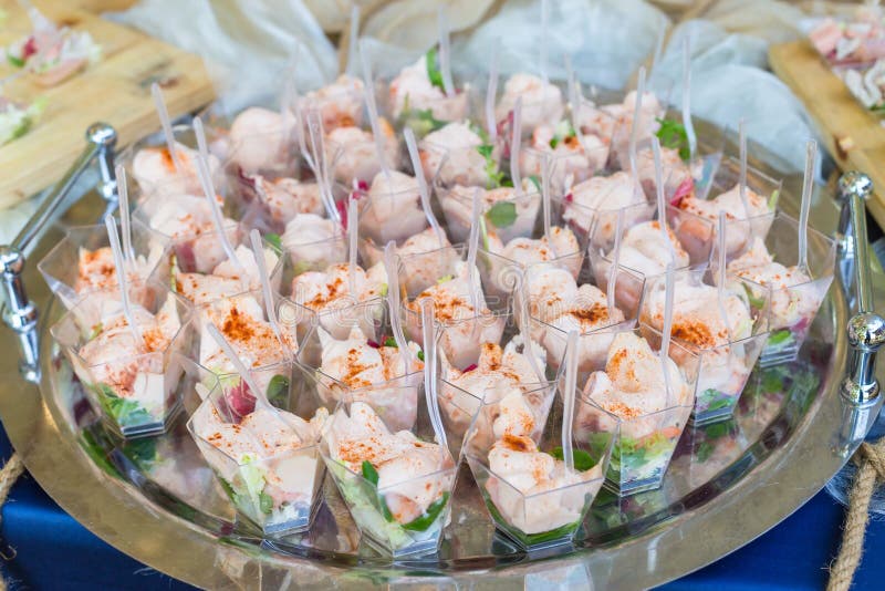 Assortment Appetizers and Finger Food Stock Image - Image of cold ...