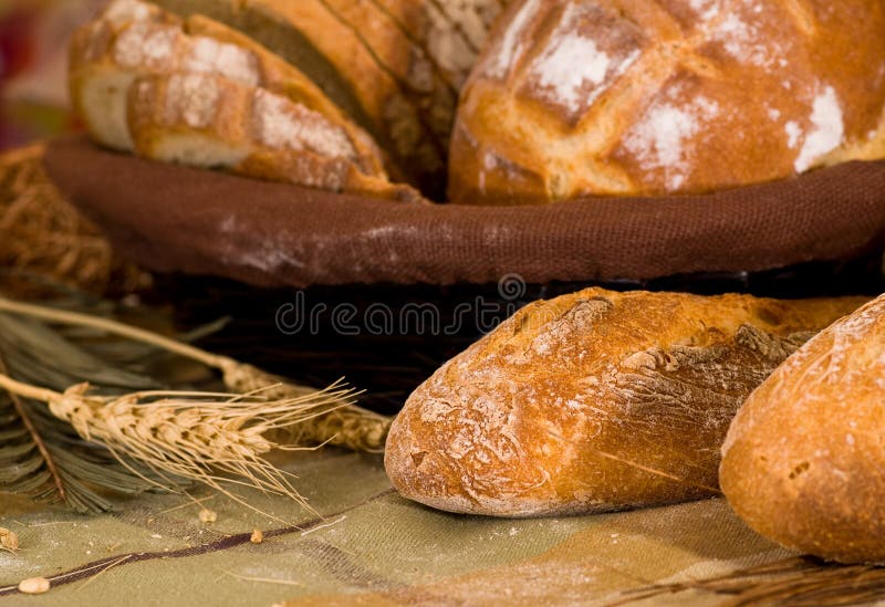 Assortment of baked bread stock image. Image of buns, fiber - 3864065
