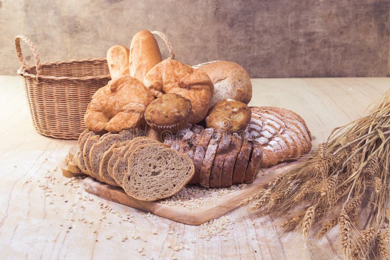 Assorted bread and pastry stock photo. Image of appetizing - 152468458