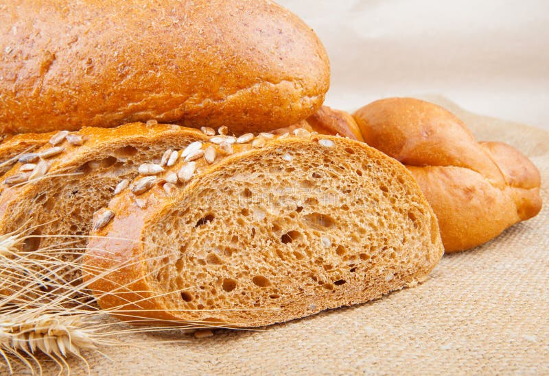 Assortment of baked breads stock photo. Image of bread - 40796436