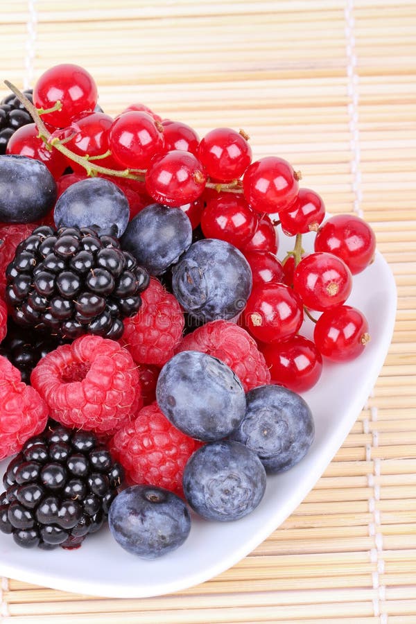 Assortment of berries stock photo. Image of board, berry - 25903134