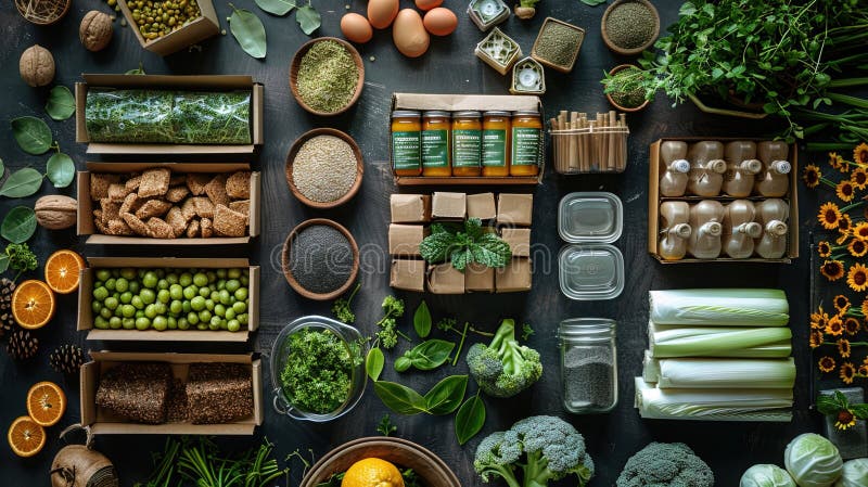 Assortment of Biodegradable Plant-based Packaging Materials ...