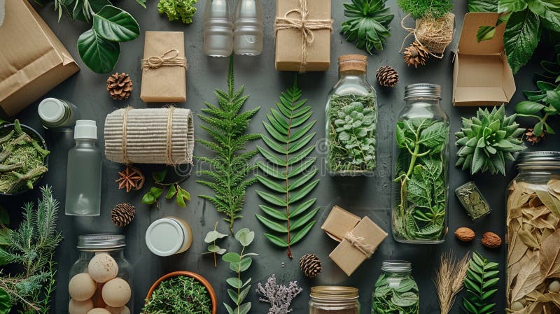 Assortment of Biodegradable Plant-based Packaging Materials ...