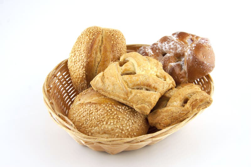 Assortment Bread and Pastries Stock Image - Image of wicker, yeast ...