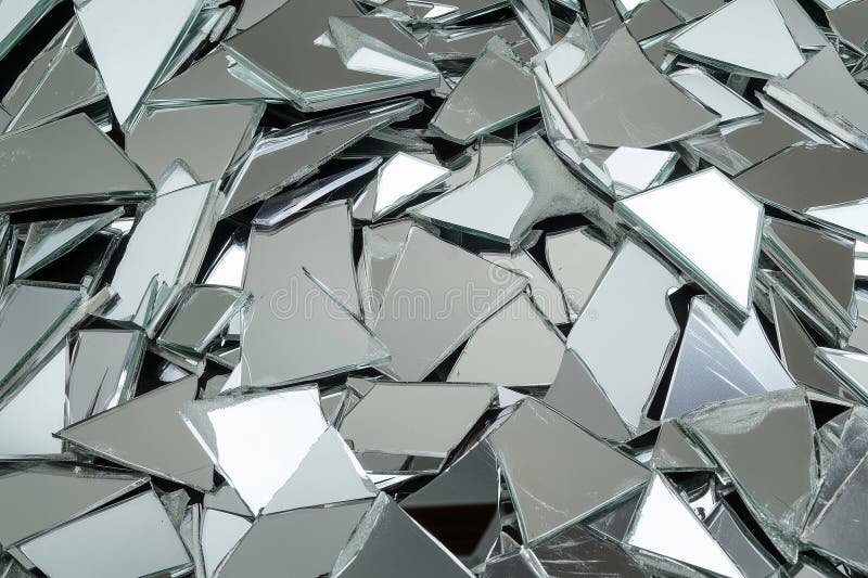 Intricately Shattered Pieces of Mirrors Reflecting a Myriad of Light ...