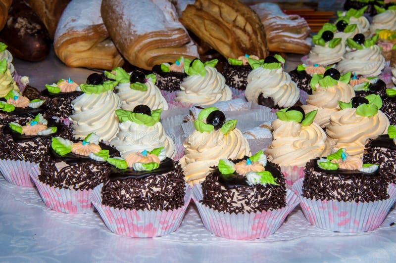 Assortment of cake stock photo. Image of dessert, fresh - 49879264