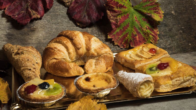 Assortment of cakes stock image. Image of basket, gastronomy - 260747551