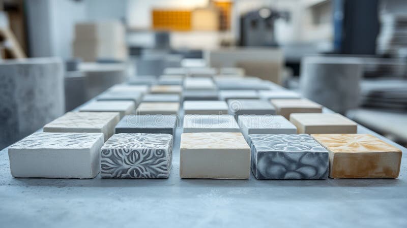 Assortment of Ceramic Tiles with Various Intricate Patterns. Stock ...