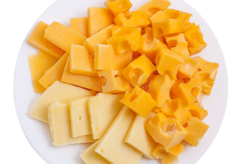 Assortment of Cheese Ion Plate Isolated Stock Image - Image of healthy ...