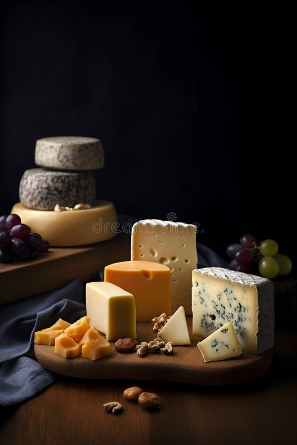 Assortment of Cheeses. Various Types of Cheese Stock Image - Image of ...