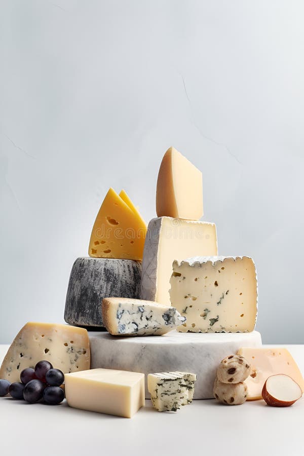 Assortment of Cheeses. Various Types of Cheese Stock Image - Image of ...