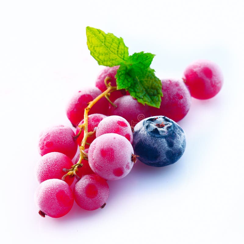 Assortment of Chilled Berries Stock Photo - Image of frozen, blueberry ...