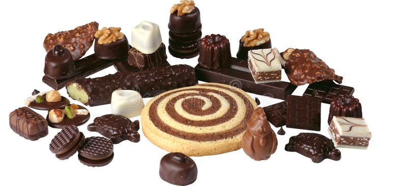 Assortment chocolates stock photo. Image of white, macro - 55853476