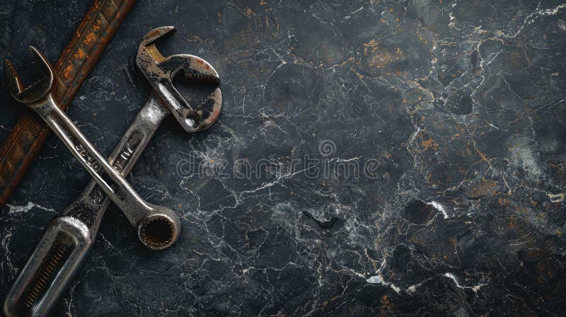 Assortment of Classic Construction Tools Elegantly Displayed on a ...