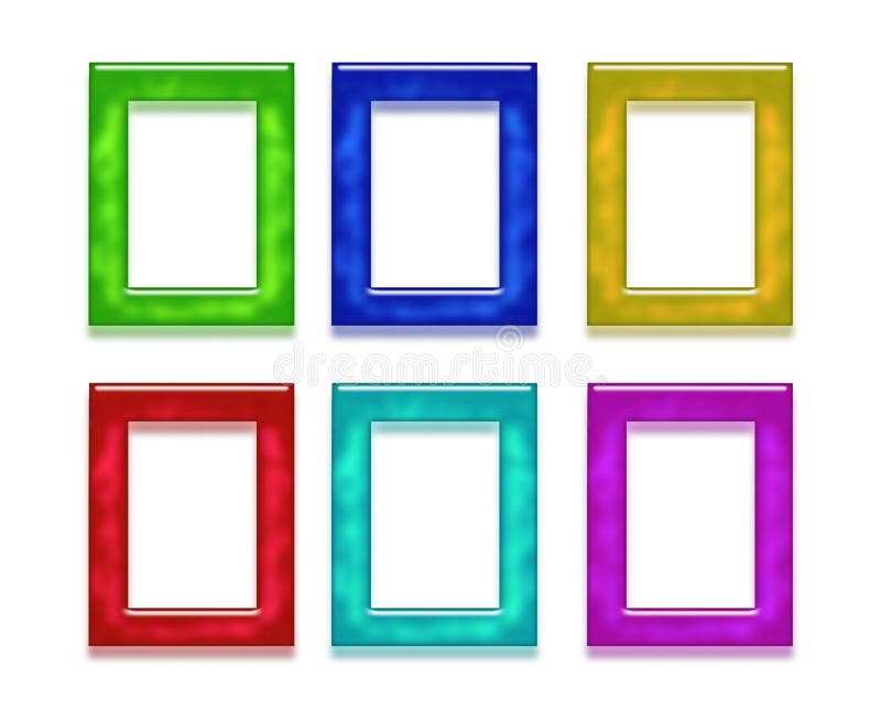 Assortment of Color Frames stock illustration. Illustration of holder ...