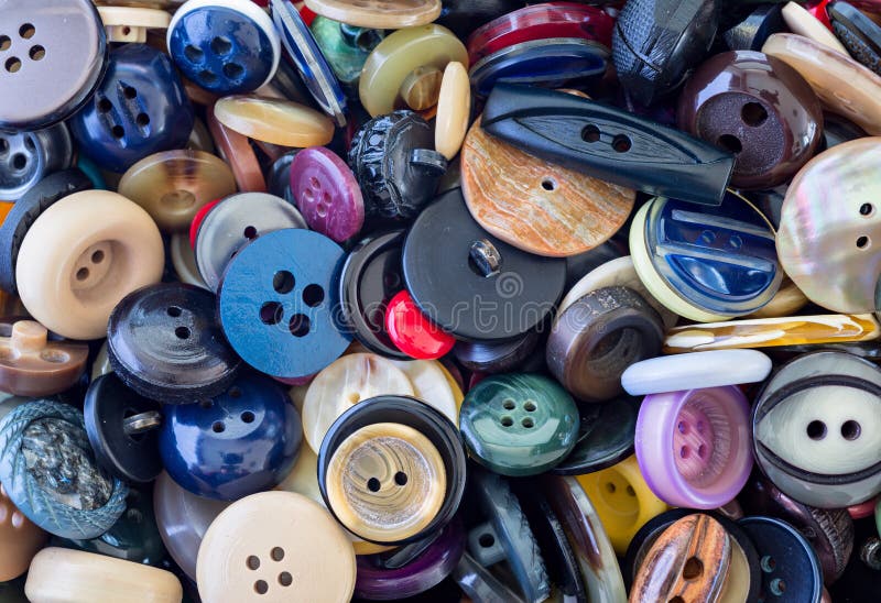 Assortment of Colored Buttons Stock Image - Image of group, variety ...