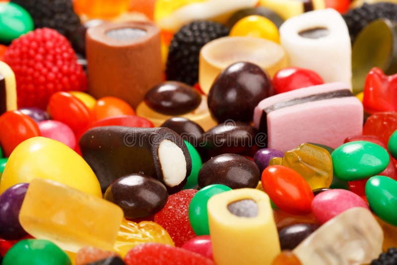 Assortment of Colorful Candy Stock Image - Image of colorful, gelatin ...