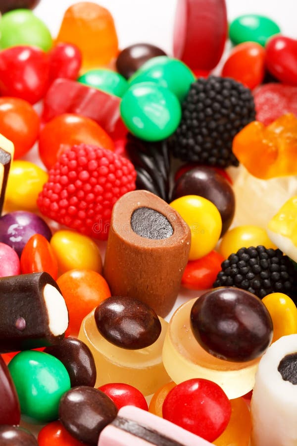 Assortment of Colorful Candy Stock Image - Image of shapes, holiday ...