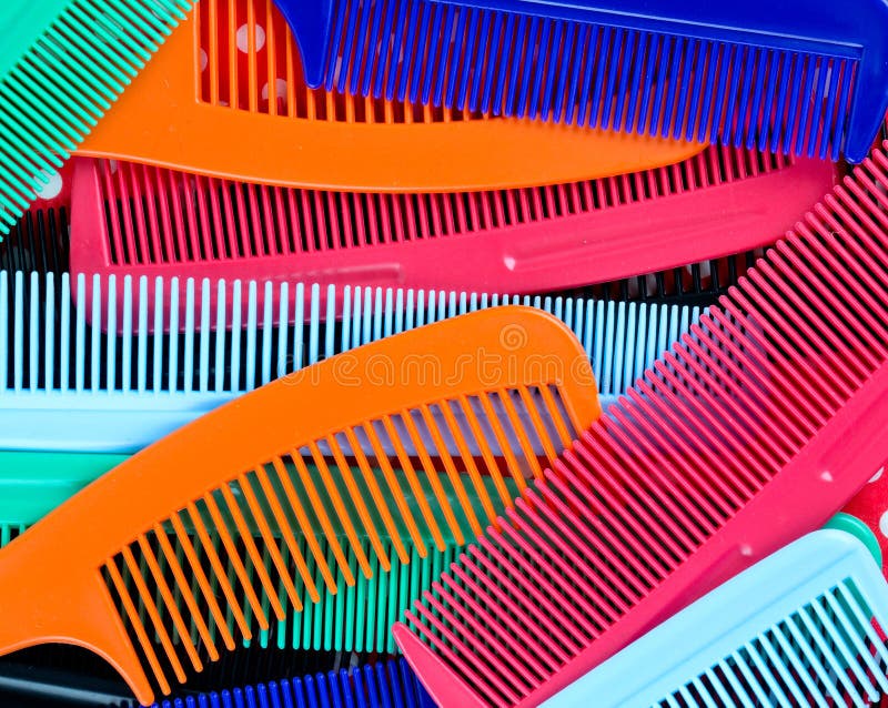 Set of colorful combs stock image. Image of elegance - 29763117